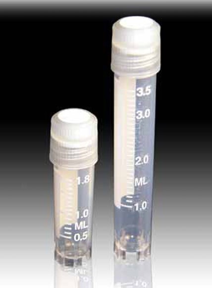 Cryovials, External thread self standing 12.5 x 49mm, 100 per Pack ...