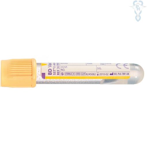 Vacutainer, Gel Filled Gold Top, 100 per Pack | Southern Cross Science